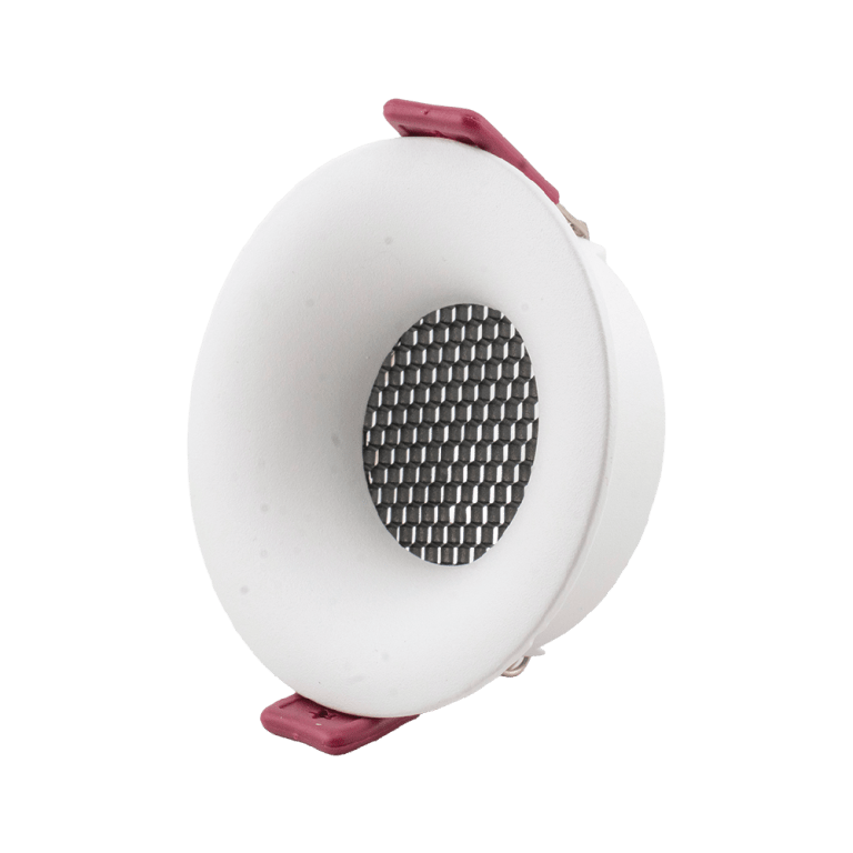 ANTI-GLARE FRAME CURVE WHITE FULL ALUMINUM - NewPower Lighting